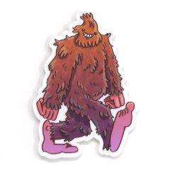 Sticker Bigfoot Smiling | collage